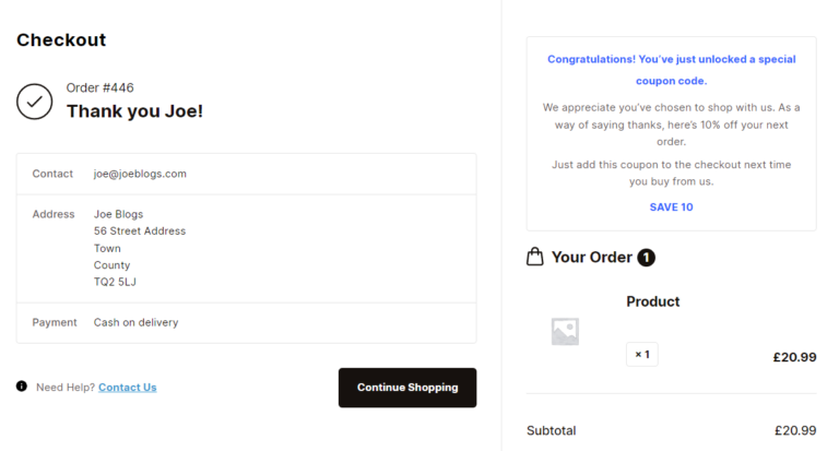 5 Order Confirmation Page Designs That Boost Sales Examples